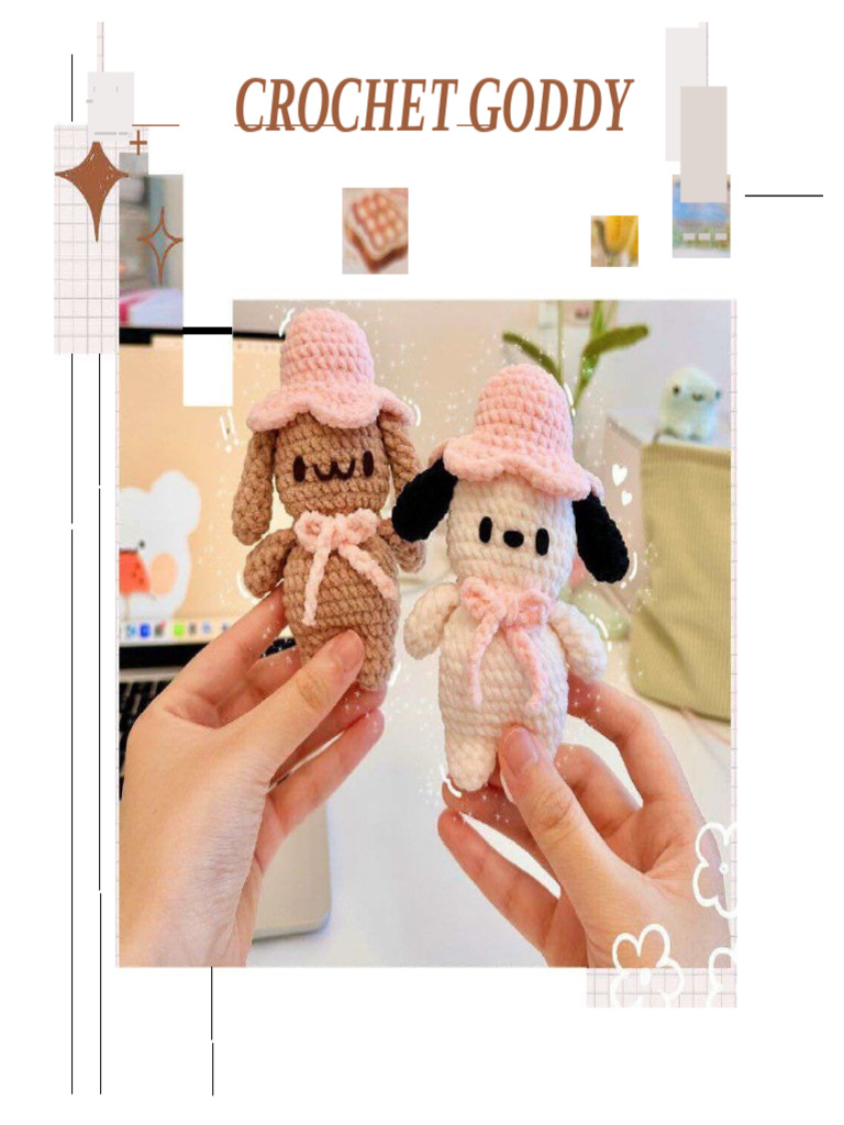 Pochacco and Mocha Crochet Amigurumi Free Pattern | PDF | Textile Arts ...