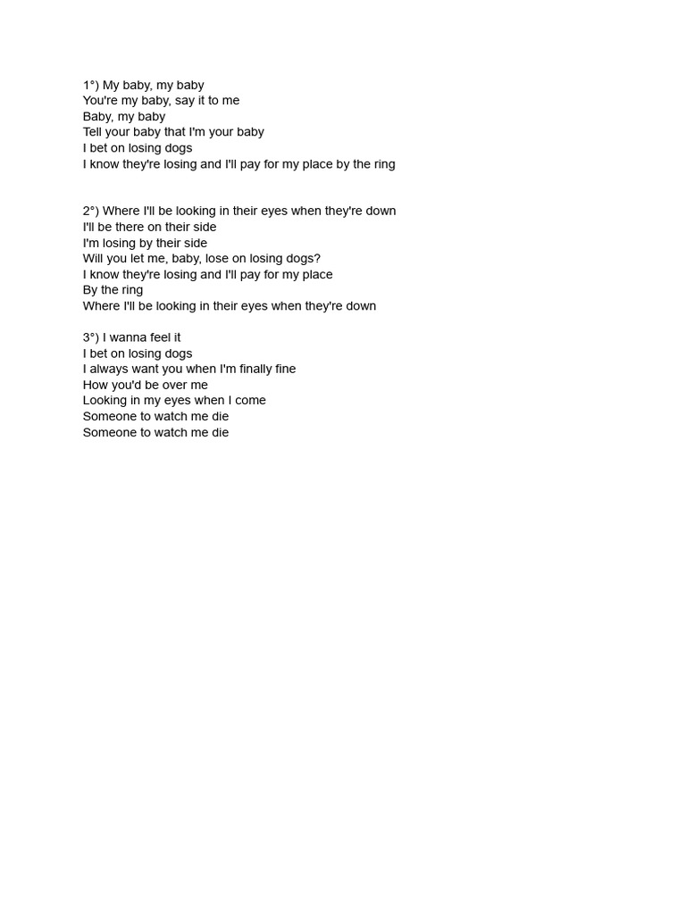 I Bet On Losing Dogs | PDF