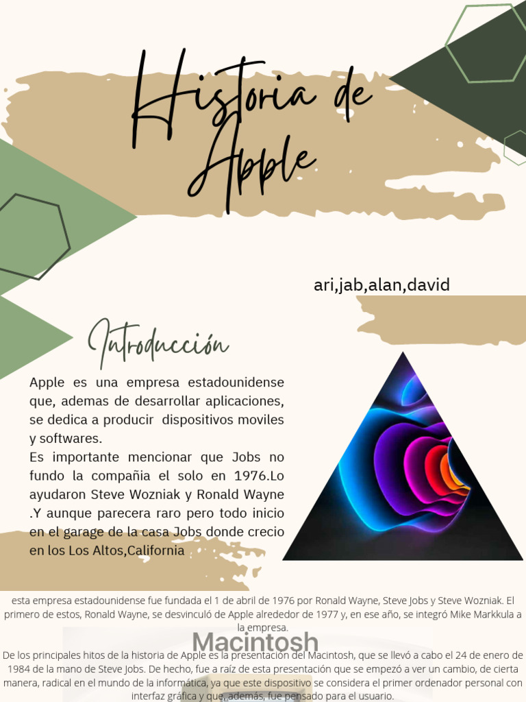 Historia de Apple: Innovaciones y Hitos | PDF | Apple Inc. | Steve Jobs