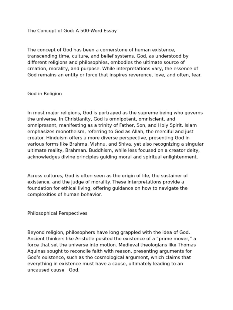 Concept of God | PDF | God | Conceptions Of God