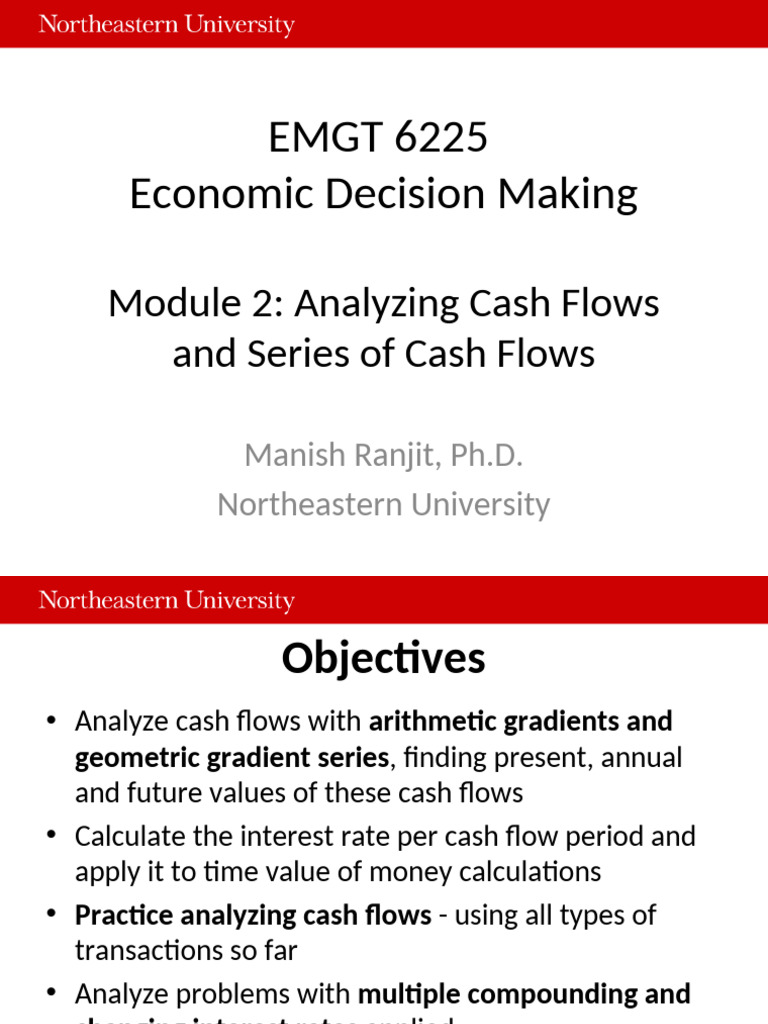 EMGT6225 M2 - Slides in Class | PDF | Interest | Compound Interest