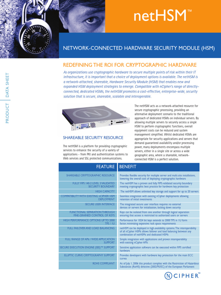 nethsm | PDF | Encryption | Computing