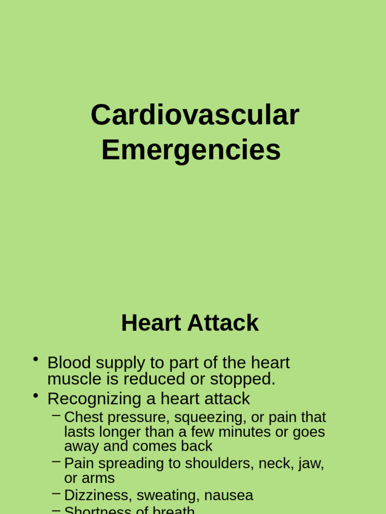CH06_Cardiovascular_Emergencies | PDF