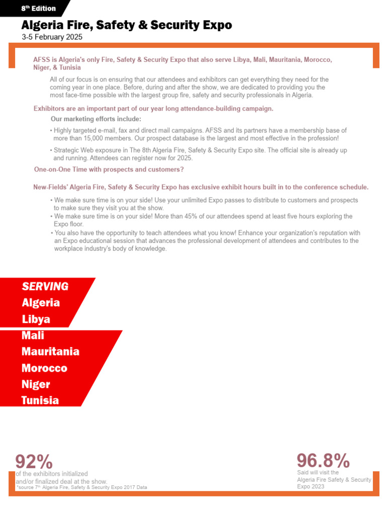 AFSS-2025-Brochure | PDF | Algeria | Economies