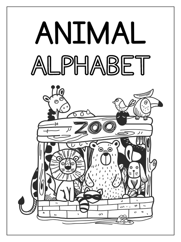 Animal Alphabet Coloring BookP | PDF