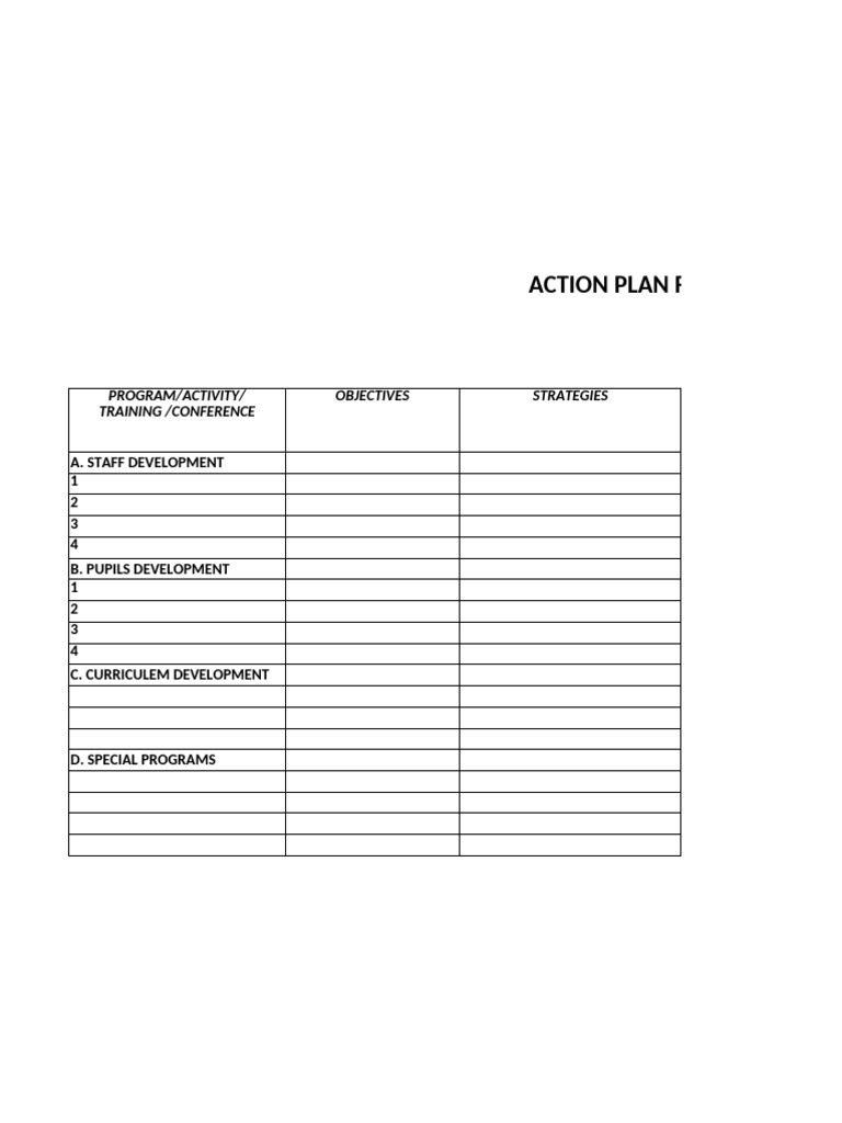 Action Plan EPP6 Agriculture | PDF | Teachers