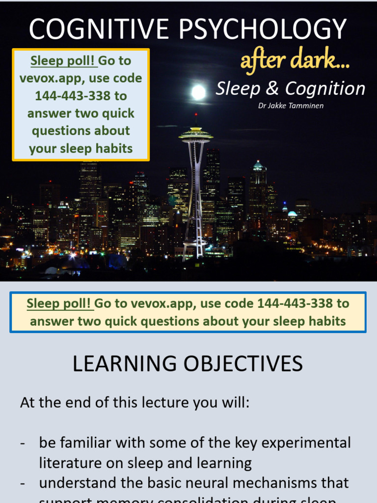 Sleep's Role in Memory and Learning | PDF | Sleep | Memory