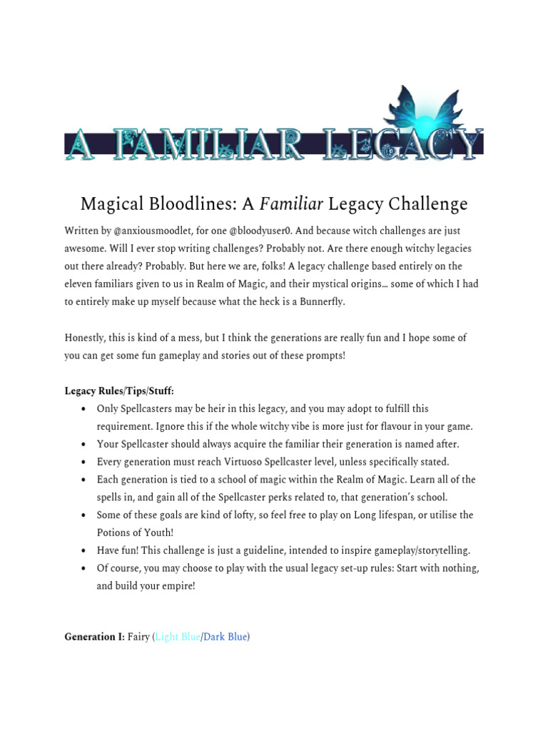 Magical Bloodlines | PDF