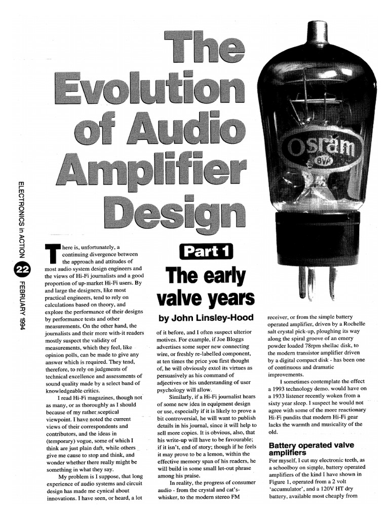 Evolution Audio Amp | PDF