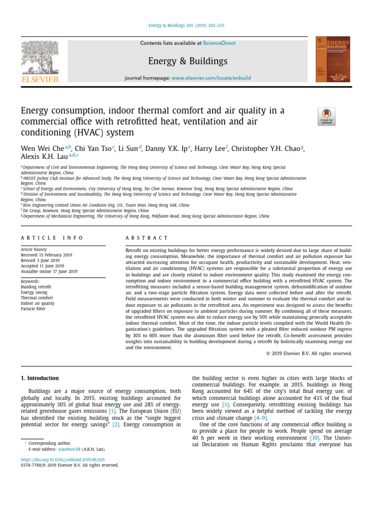 Energy consumption, indoor thermal comfort and air quality in a ...