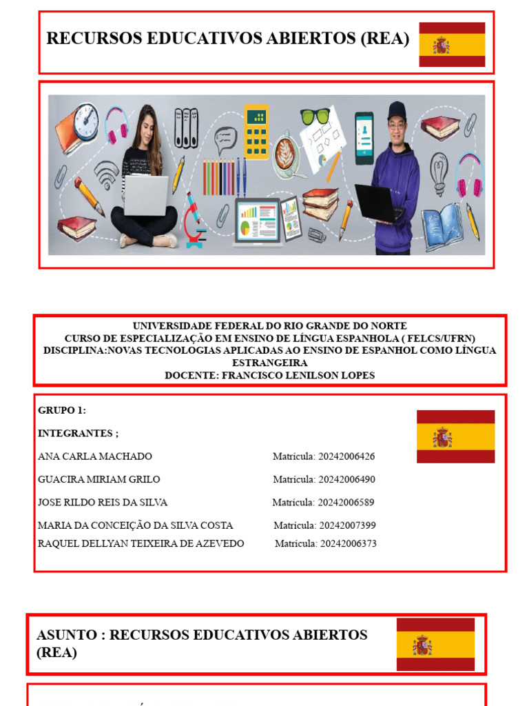 Recursos Educativos Abiertos (Rea) (1) | PDF | Aprendizaje | Modificación de comportamiento