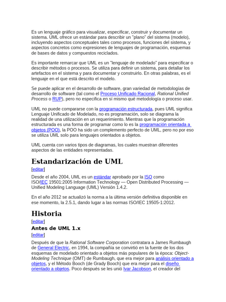 Estandarización de UML: Proceso Unificado Racional RUP Programación ...