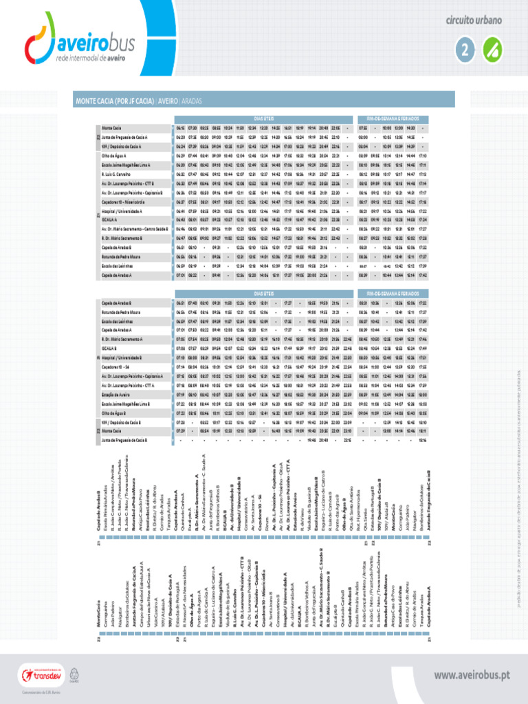 Aveiro Bus Site Horario Linha 297x297 l2 2024 04 02 - 0 | PDF
