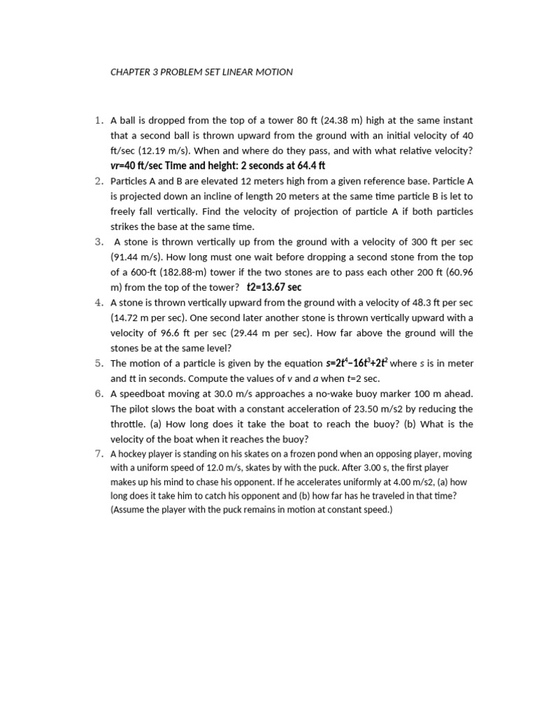 Chapter-3Problem Set Only | PDF