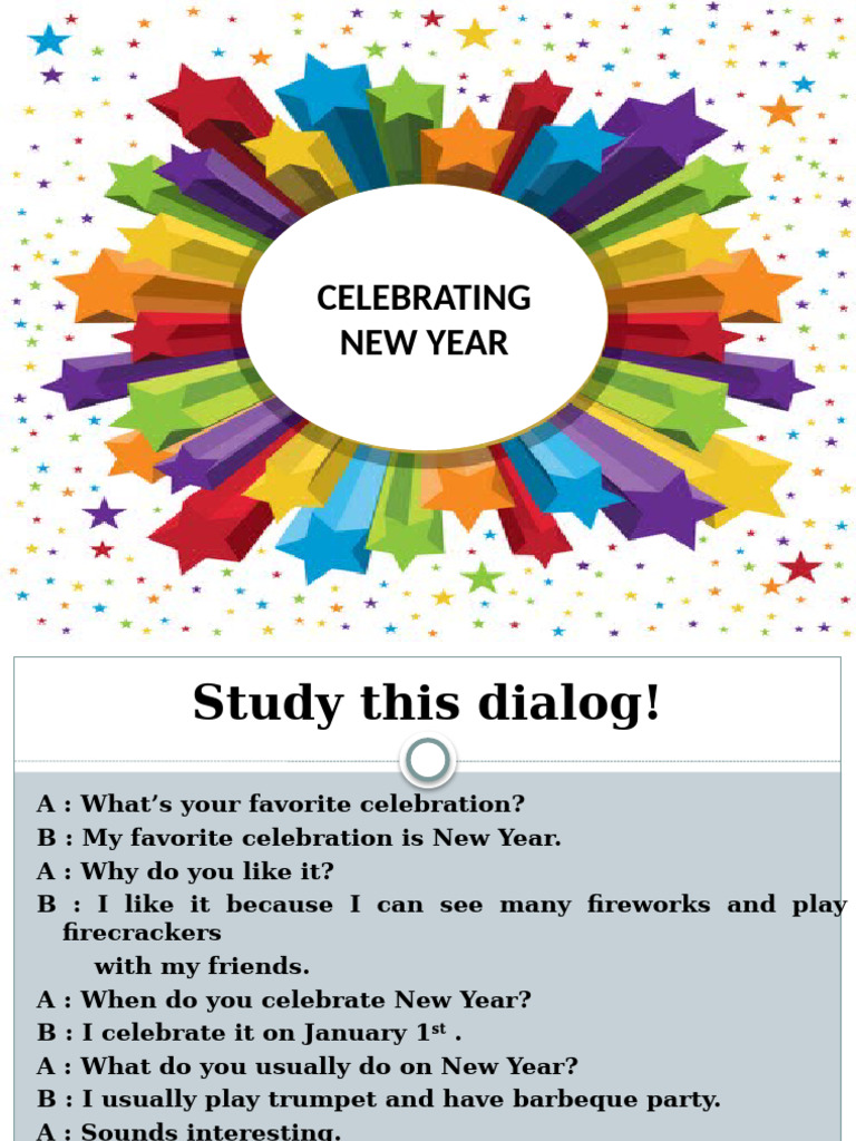 New Year Celebration Dialog and Activities | PDF