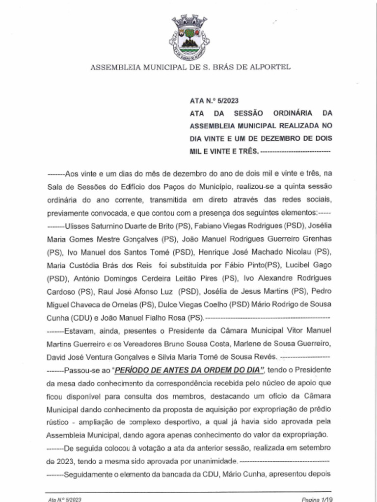 Ata 5 2023 Assinada | PDF