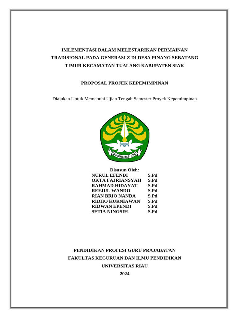 Proposal Projek LTR OK | PDF