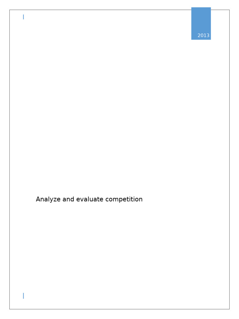 Competitive Analysis Guide | PDF