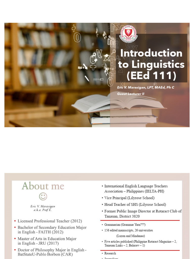 EEd 111 Orientation and Introduction | PDF | Linguistics | Human Communication