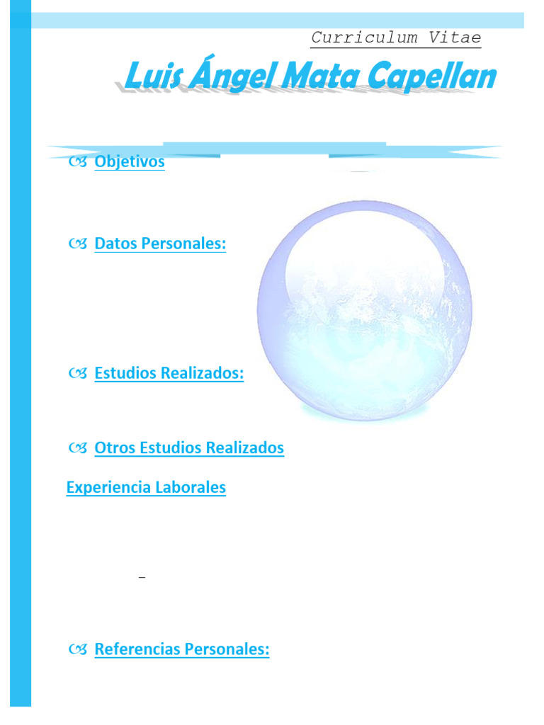 Curriculum - Luis Angel Mata Actualizado | PDF