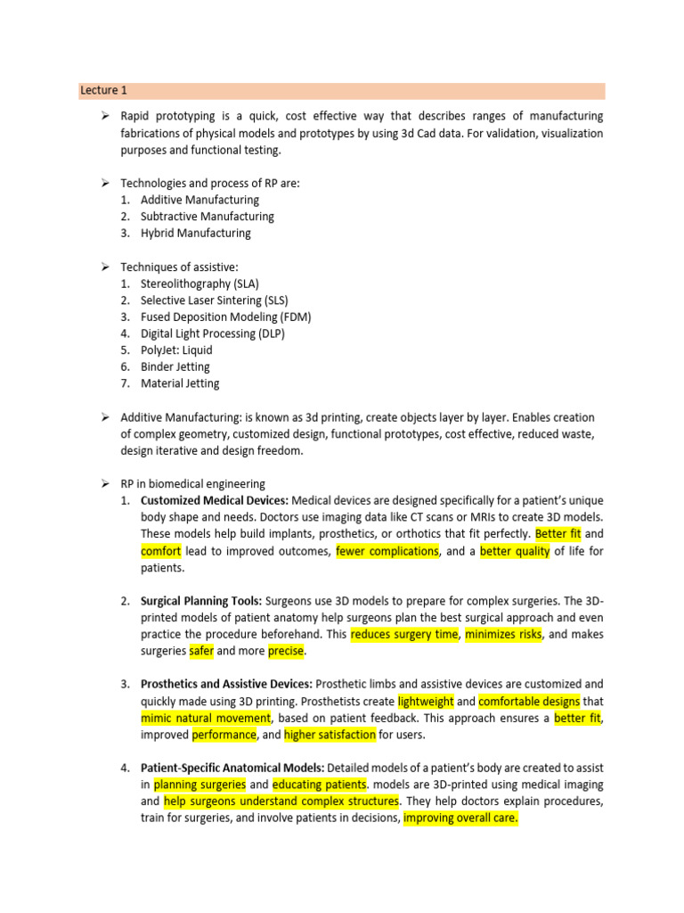 Rapid | PDF | 3 D Printing | Physical Sciences