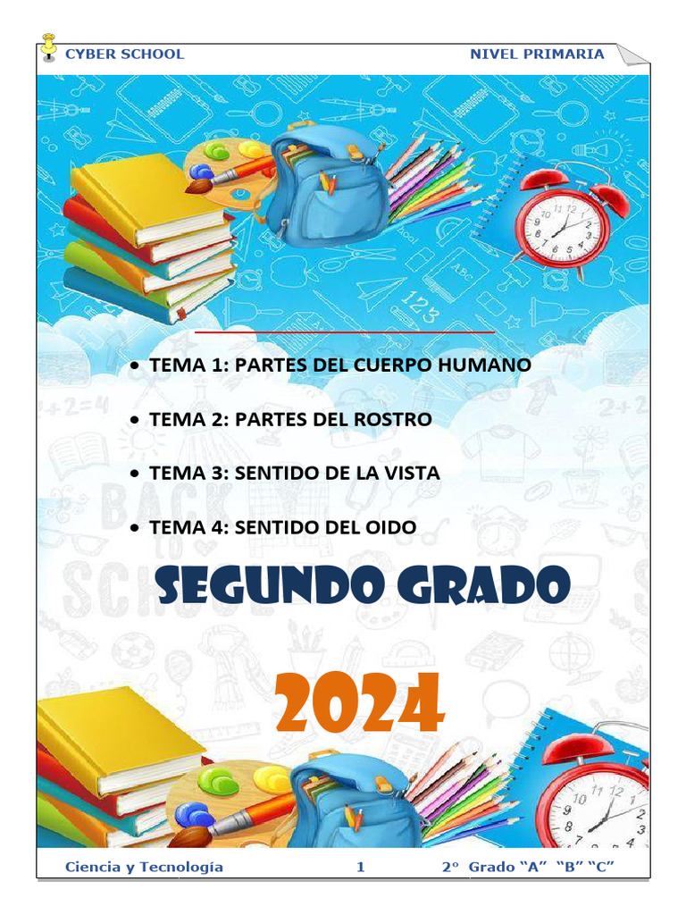 Compendio Ciencia y Tecnologia 2 Grado | PDF | Abdomen | Mano