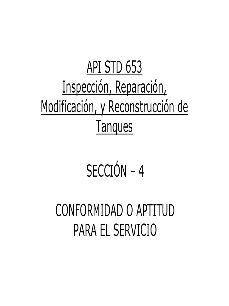 API STD 653 - SCCN 4 - BN Rv. 5.1 | PDF | Corrosión | Ventilación (Arquitectura)