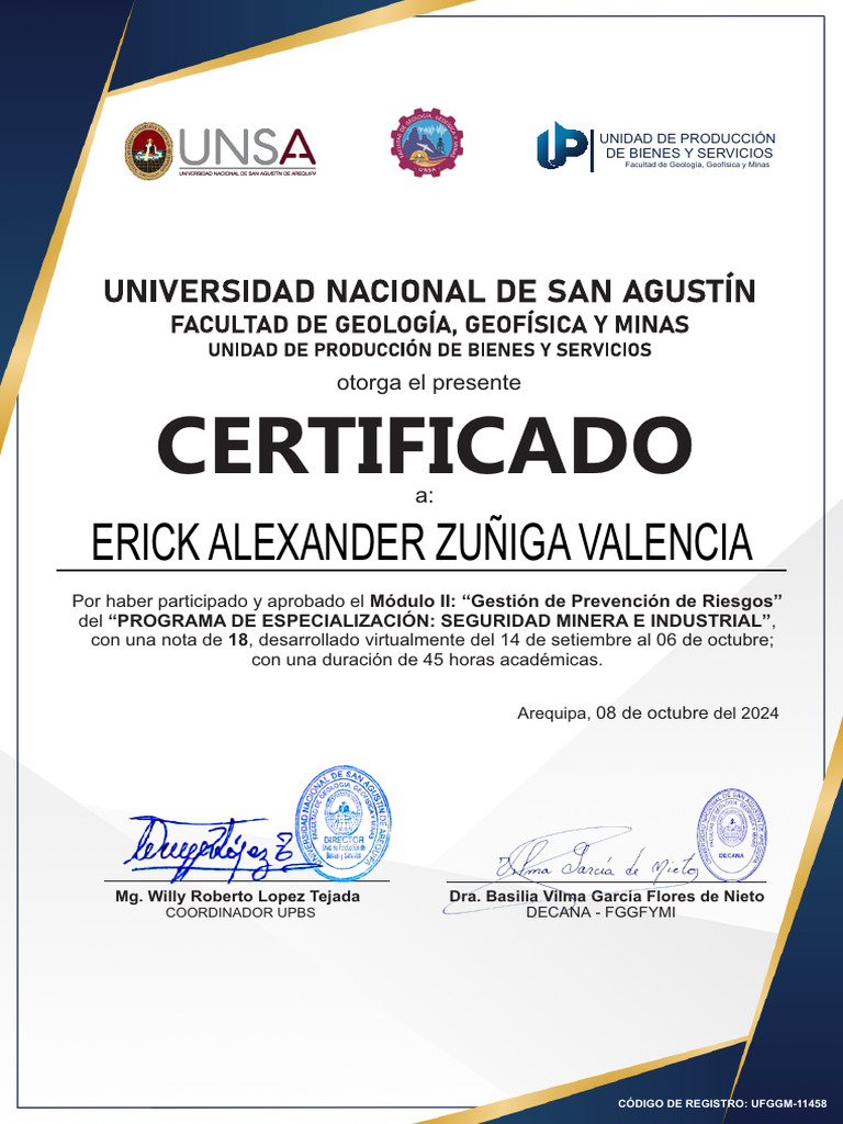 Certificado Modulo Ii-21 | PDF