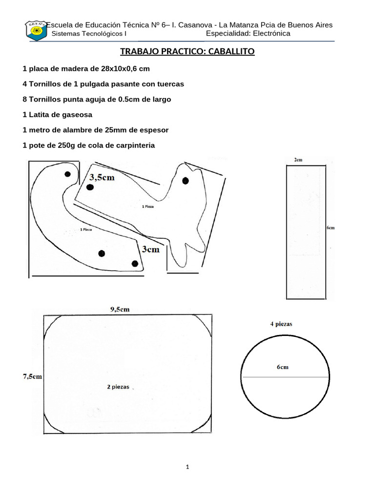 Materiales para Proyecto Electrónico | PDF