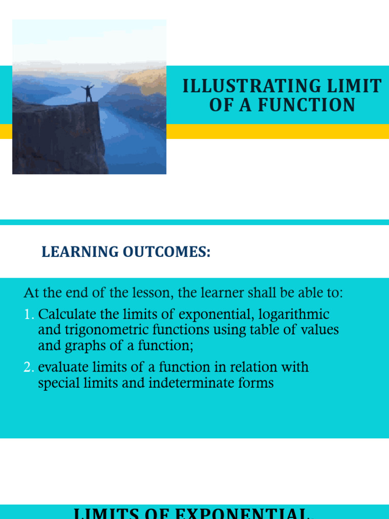 2-ILLUSTRATING-LIMIT-OF-A-FUNCTION-II-2025 | PDF | Exponential Function | Function (Mathematics)
