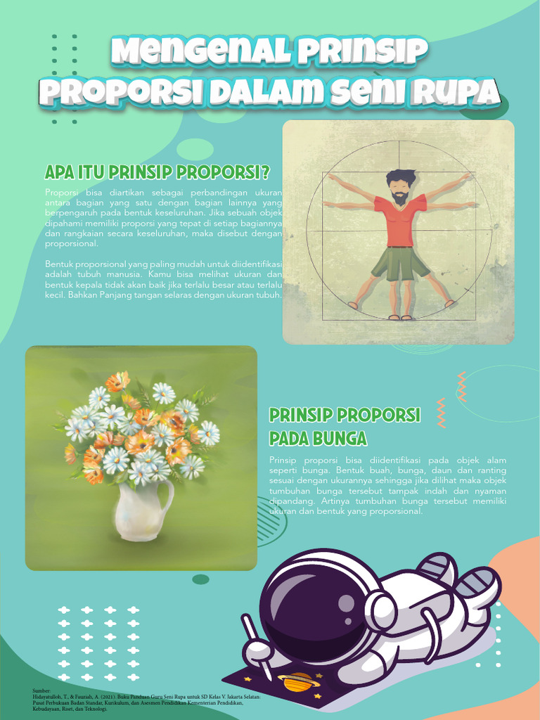 8 Infografis - Mengenal Prinsip Proporsi Dalam Seni Rupa | PDF