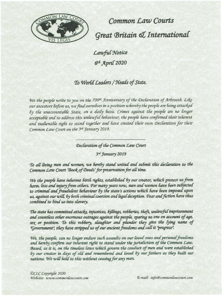 Declaration_Notice_CLC | PDF