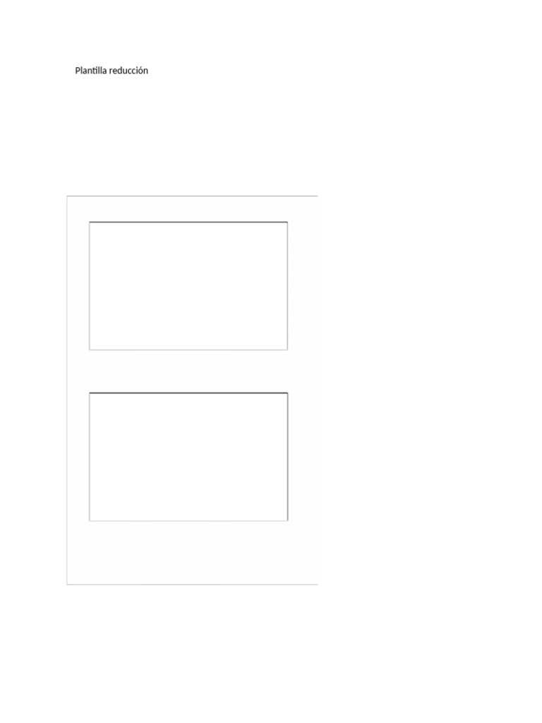 Plantilla Reducción | PDF