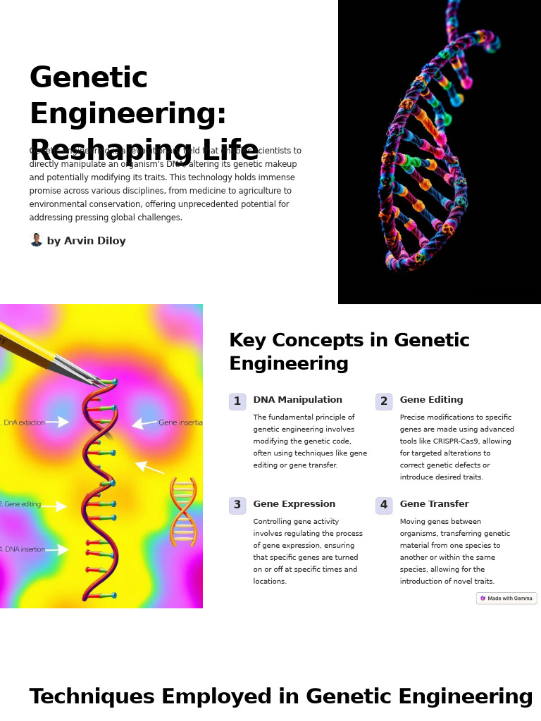 Genetic Engineering Reshaping Life | PDF | Genetic Engineering | Genetics