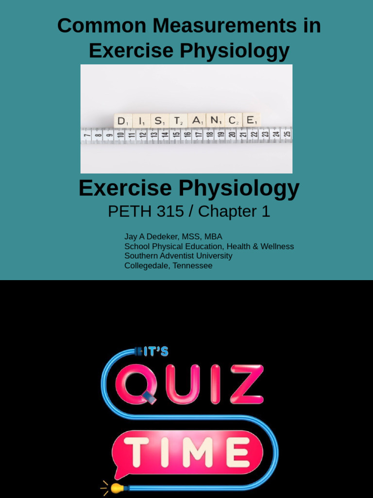 Key Measurements in Exercise Physiology | PDF | Calorie | Skeletal Muscle