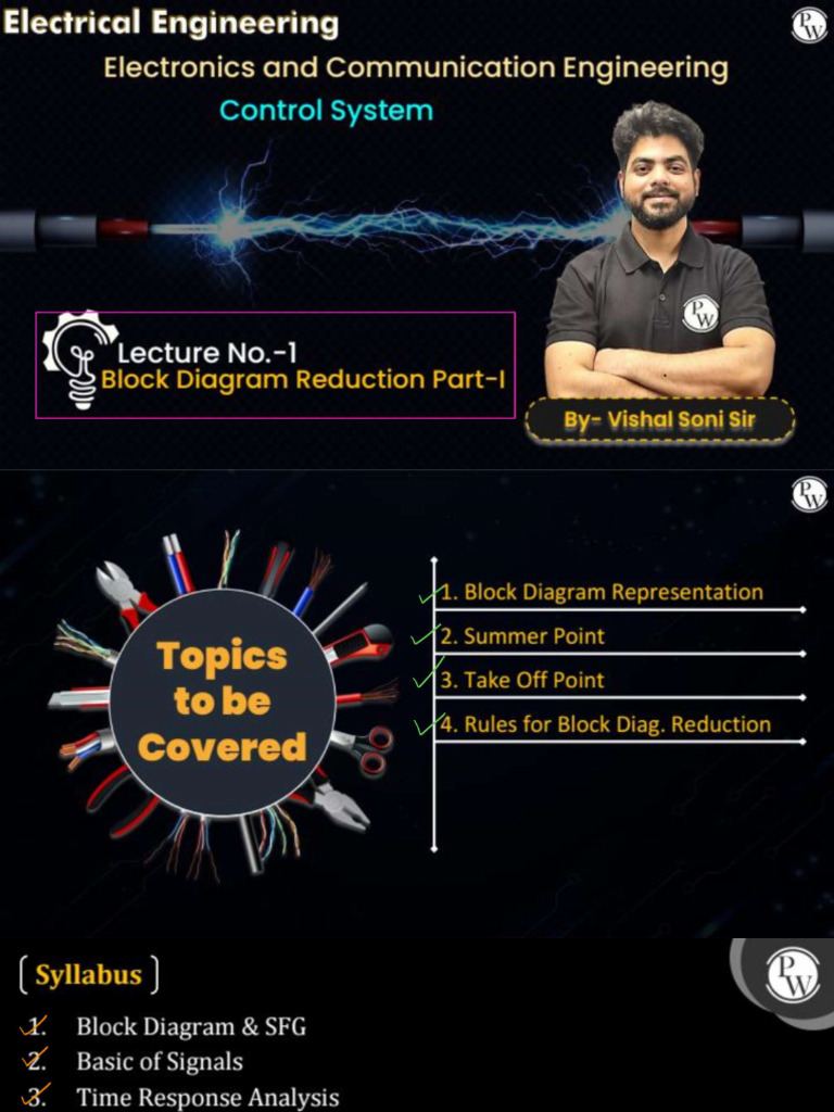 CONTROL SYSTEM (Block Diagram Reduction I) 9jan - Compressed | PDF