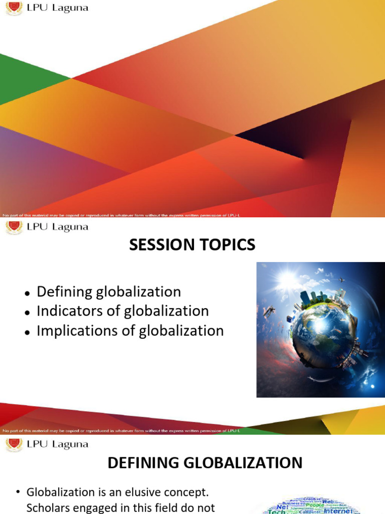 Module 1 - Introduction to Globalization (1) | PDF | Globalization ...