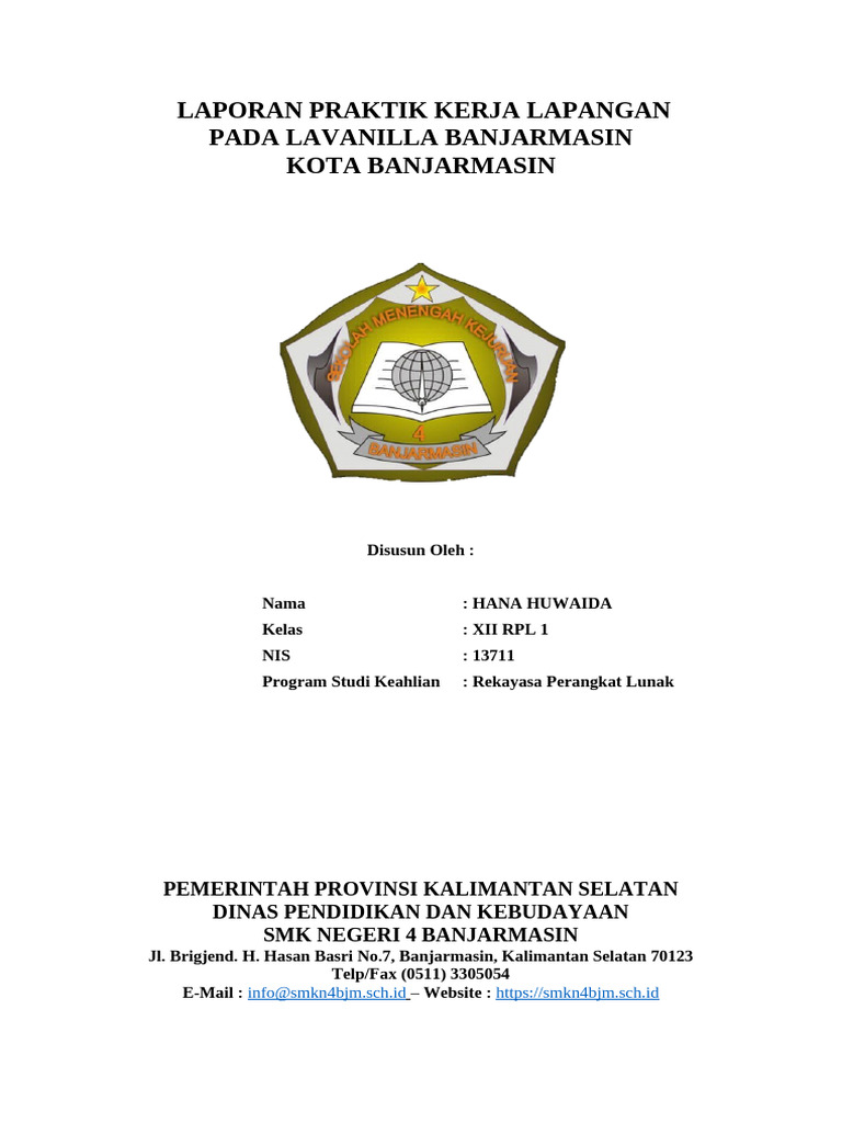 Laporan Hana Huwaida XII RPL 1-1 | PDF