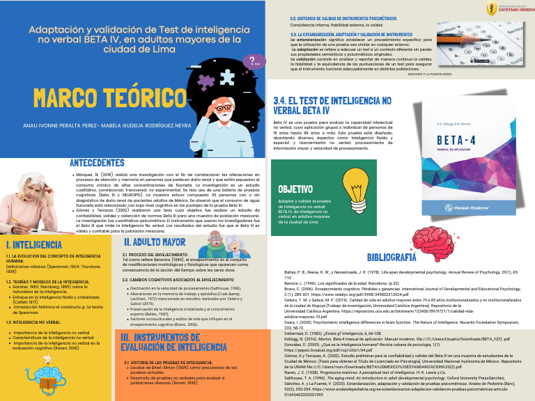 Validación del Test Beta IV en Adultos Mayores | PDF | Inteligencia ...