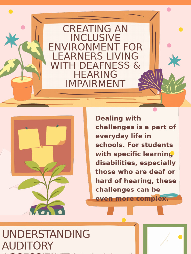 Inclusive Environment Auditory | PDF | Accessibility | Hearing