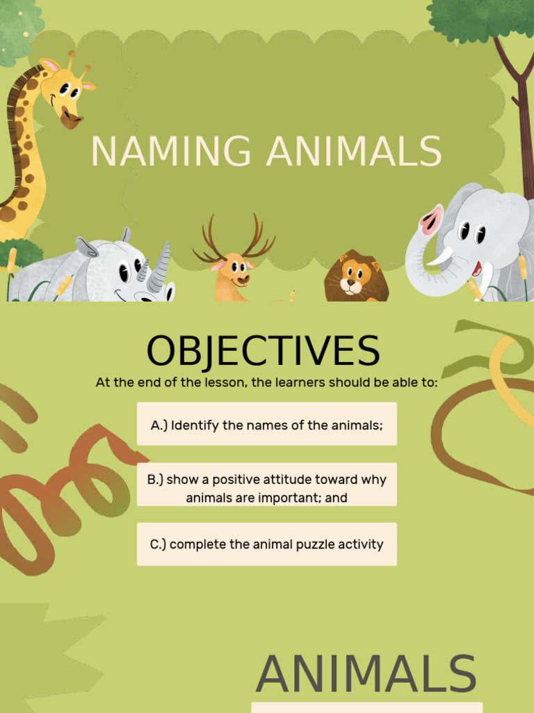 Common Animals (PTL100) | PDF