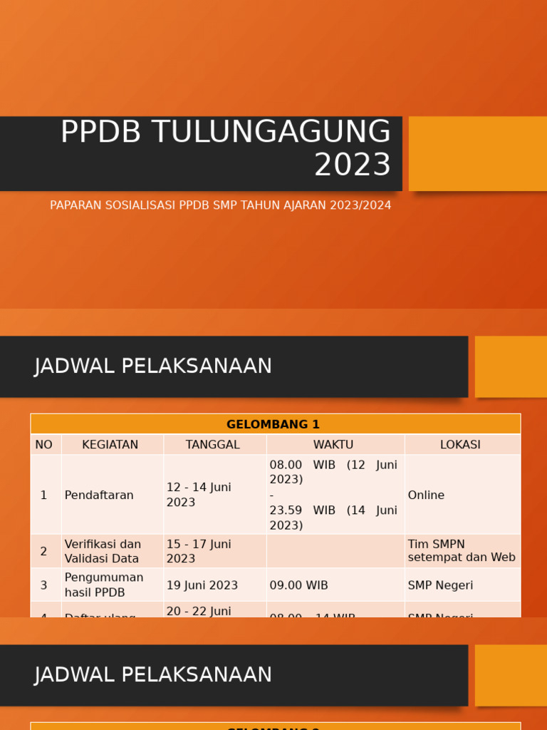 PPDB TULUNGAGUNG 2023_fix | PDF
