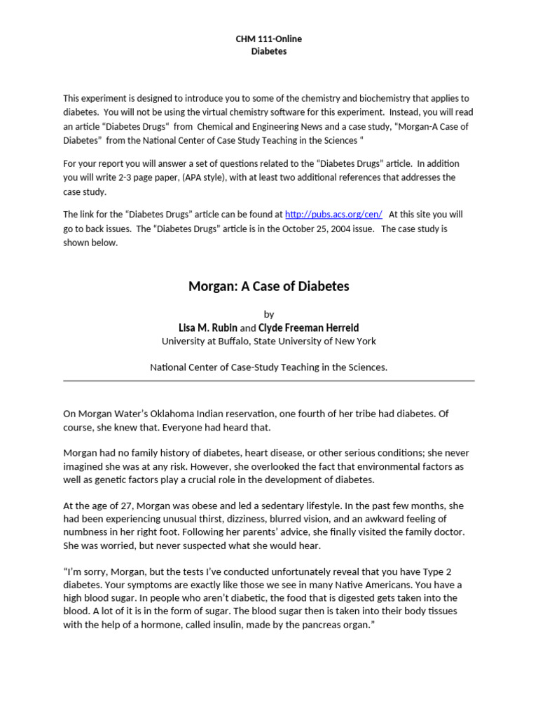 Diabete Case+Study | PDF | Diabetes | Dieting