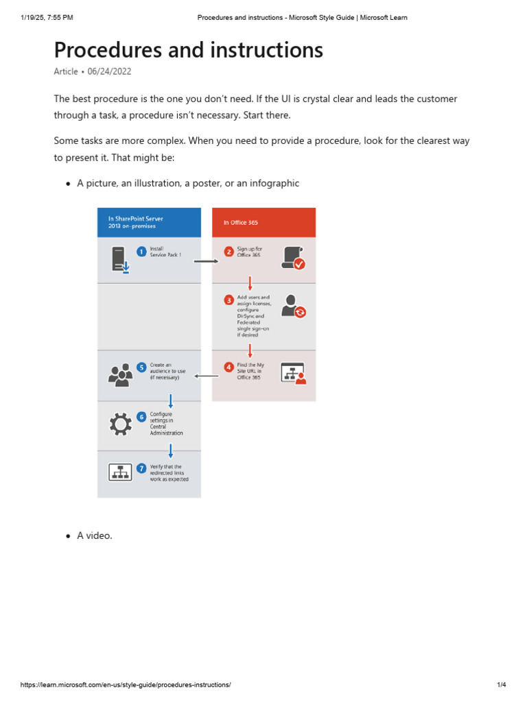 Microsoft Style Guide: Procedures | PDF | User Interface | Computer ...