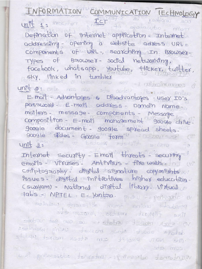 Ict Notes | PDF