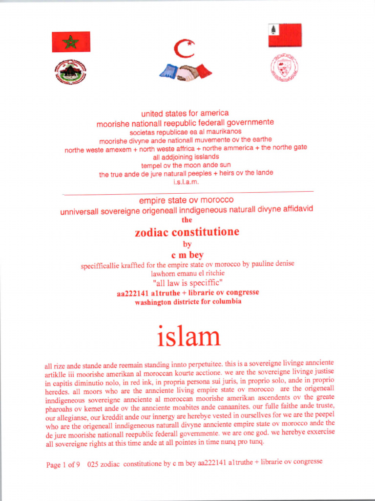 25 - Zodiac Constitutione C.M. Bey 20250119 - Ru | PDF