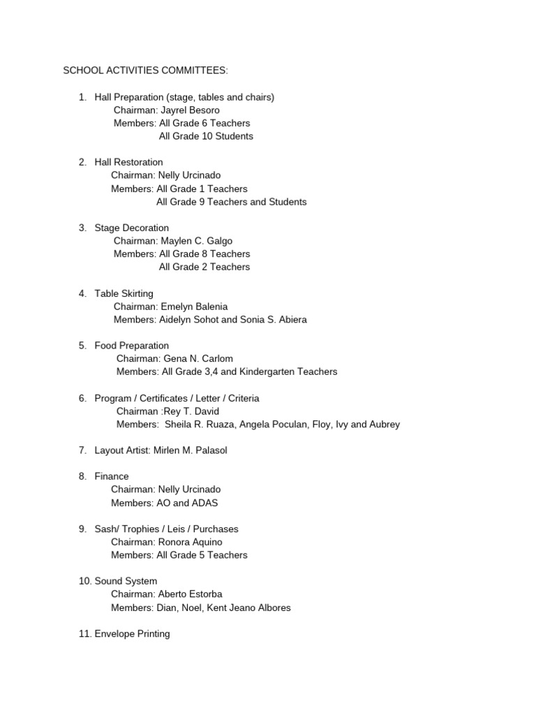 Commitees | PDF