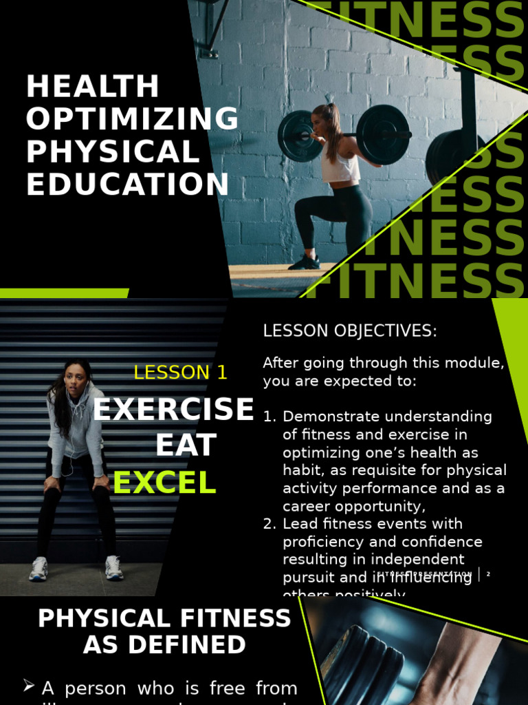 Fitness and Health Optimization Guide | PDF | Physical Fitness ...