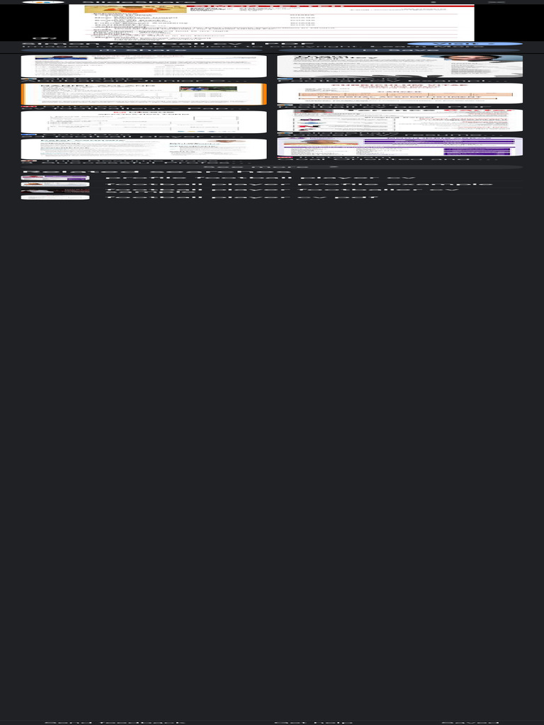 Player Profile Template Sample Football Player CV PDF - Google Search | PDF