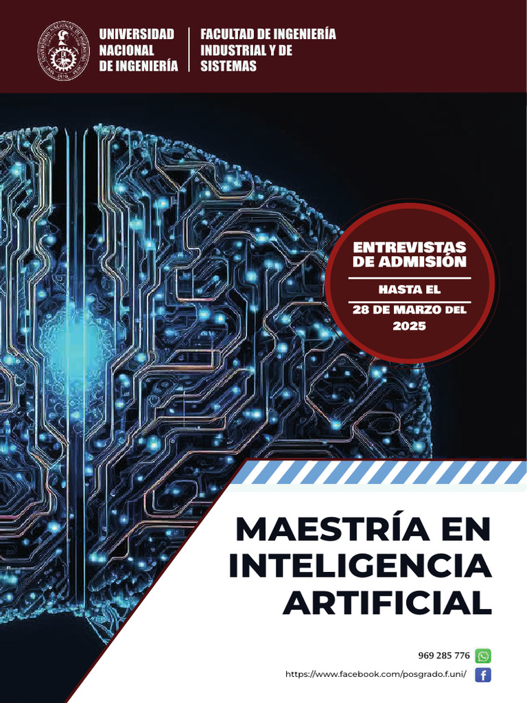 BROCHURE MIA Admisión 2025-1 | PDF | Aprendizaje automático | Inteligencia artificial